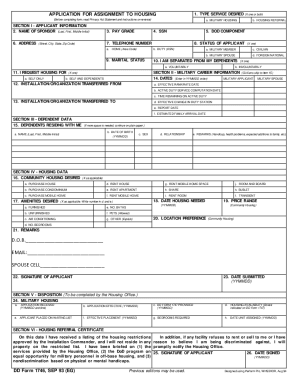 Fillable Online MCAS Beaufort Housing Info & Resources - Military ...