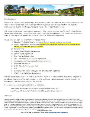 Fillable Online I'm a Staff or Faculty Member - Tacoma Community ...