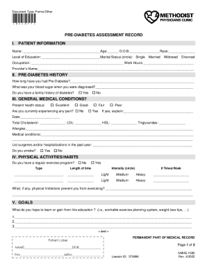 Fillable Online Pre-diabetes FAQ fact sheet Fax Email Print - pdfFiller