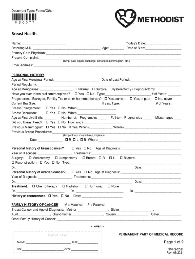 Fillable Online The included forms completely filled outAll medical ... Fax Email Print - pdfFiller