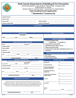 Fillable Online Building Department - Clark County, NV Fax Email Print - pdfFiller