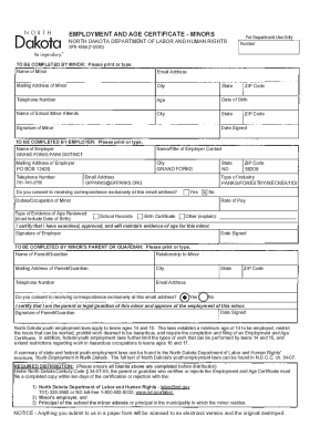 Fillable Online MINORS/ employment-and-age-certificate-minors.pdf ...