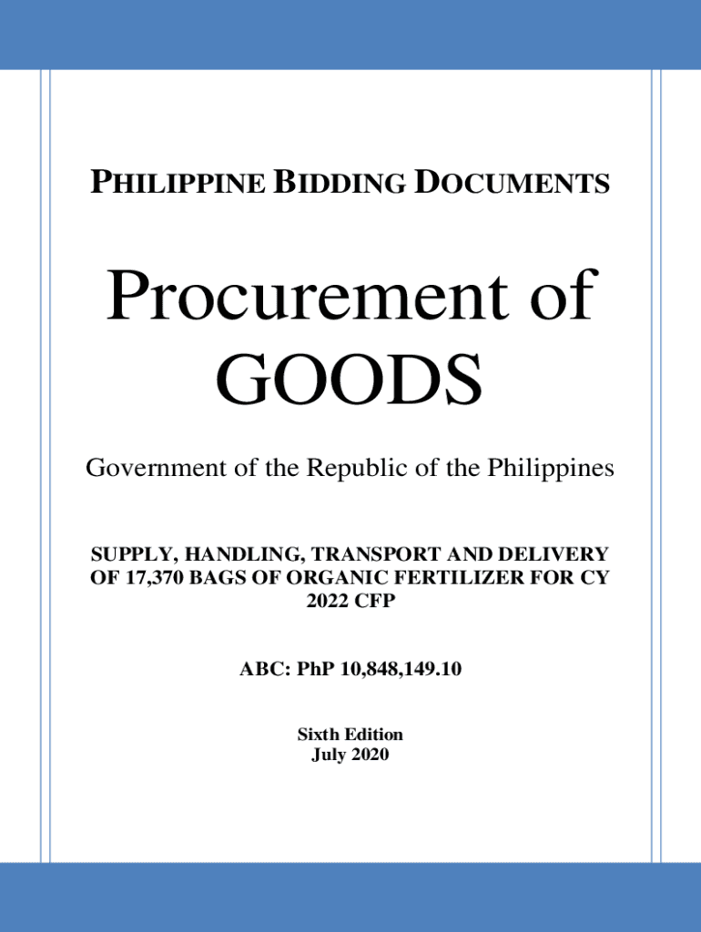 Fillable Online Supply and Delivery of Various Fertilizers (SIDA ...