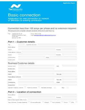 Fillable Online New Connection Form - Squarespace Fax Email Print - pdfFiller