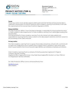 Fillable Online What methods can we use to provide privacy information ...