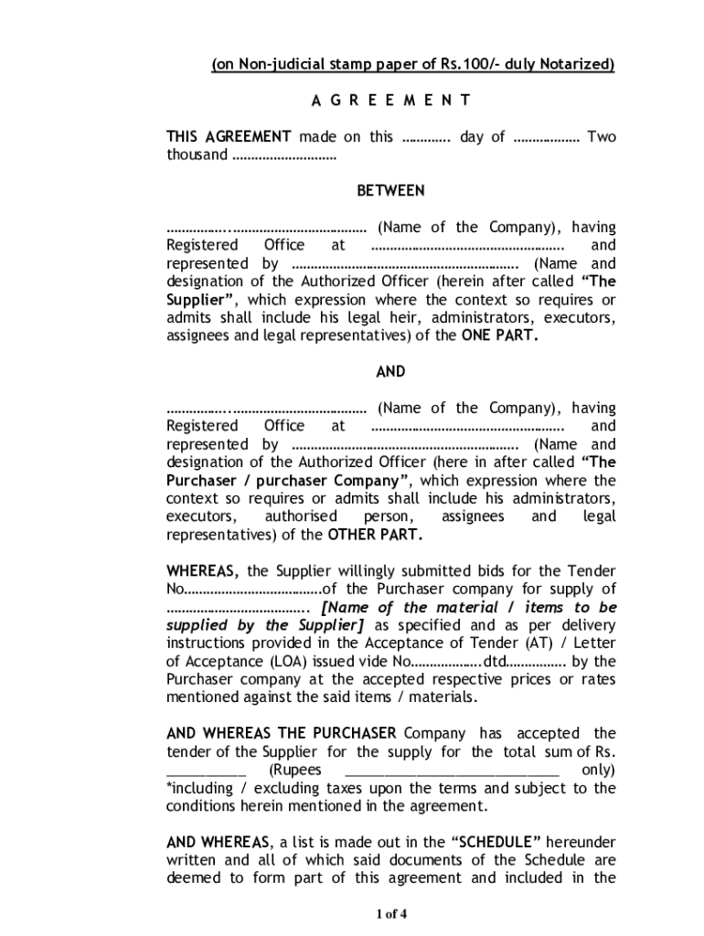 Fillable Online Judicial Stamp paper of Rs.100 and duly notarized Fax ...