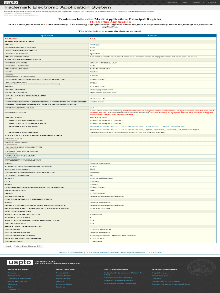 Fillable Online Form PTO Form 2301 PTO Form 2301 Petition to Director ...