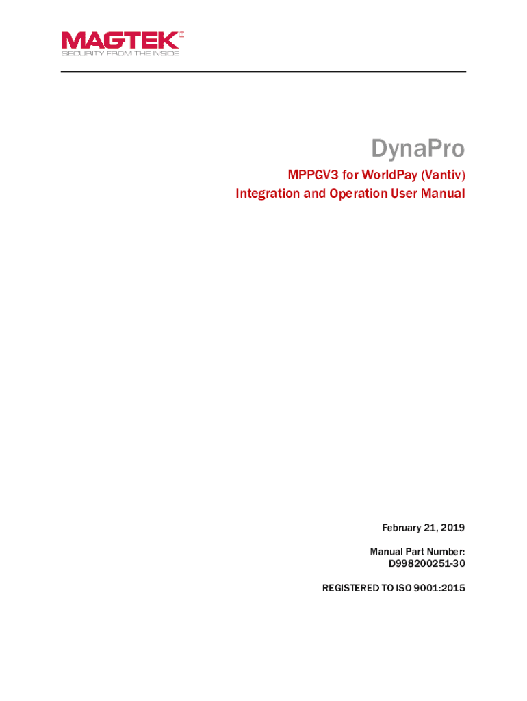 Fillable Online DynaPro Go - MagTek Fax Email Print - pdfFiller