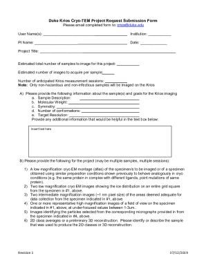 Fillable Online smif pratt duke Duke Krios Cryo-TEM Project Request ...