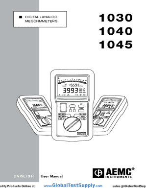 Fillable Online E N G L I S H User Manual DIGITAL MULTIMETER ...