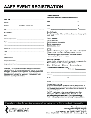 Fillable Online Event Registration Form Fax Email Print - pdfFiller