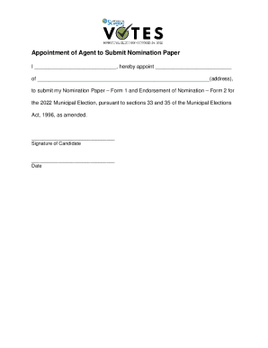 Fillable Online Candidate Forms (Word) Fax Email Print - pdfFiller