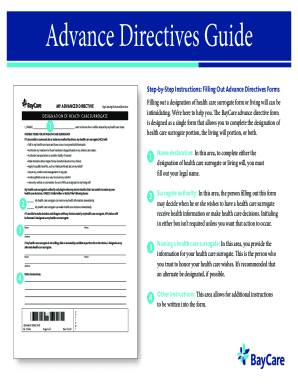 Fillable Online Advance Directive (Living Will)Form for patients Fax Email Print - pdfFiller
