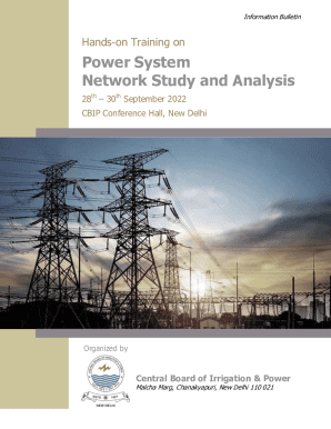 Fillable Online Power System Network Study and Analysis Fax Email Print ...