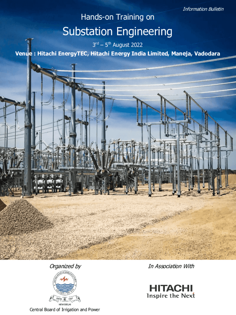 Fillable Online Substation Engineering - Central Board Of Irrigation And Power Fax Email Print ...
