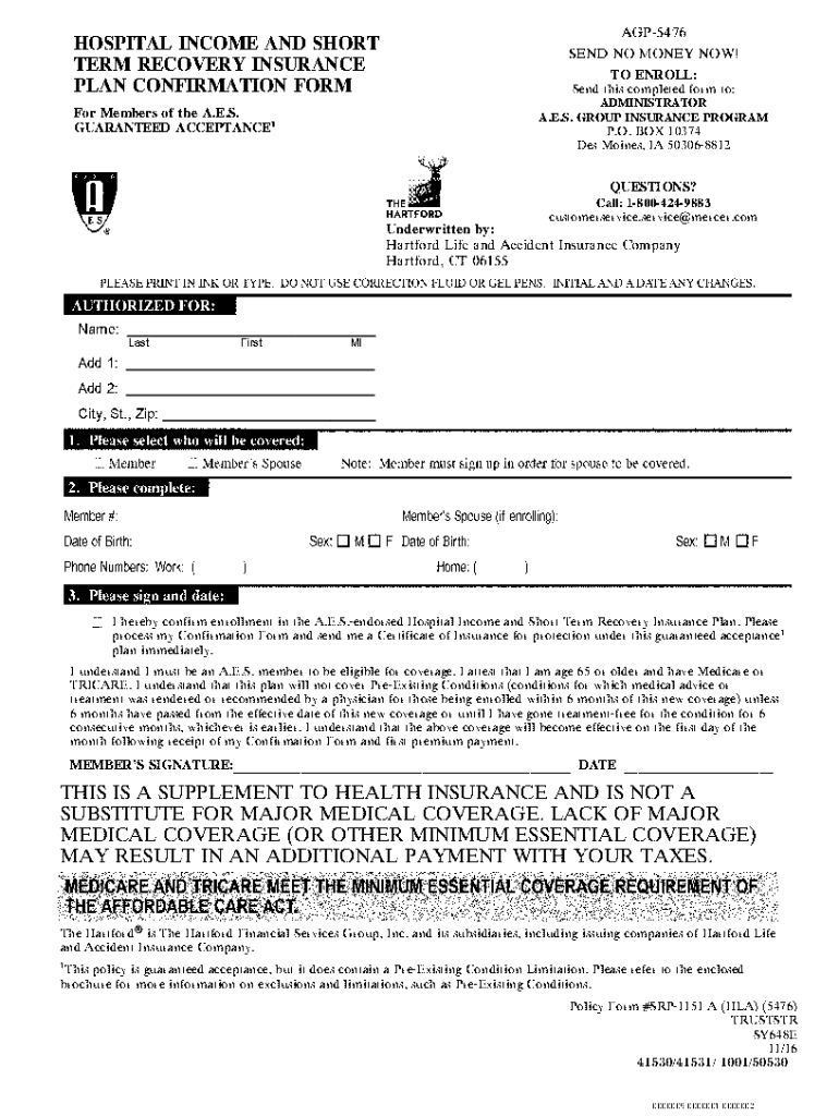 Fillable Online The claim form for your ABESponsored Hospital Money ...