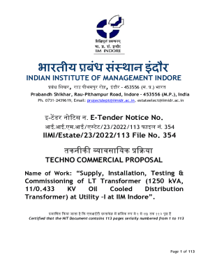 Fillable Online IIM Indore in Indian Institute of Management Indore ...