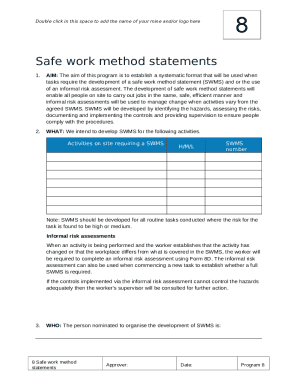 Workplace inspection and hazard reporting Doc Template | pdfFiller