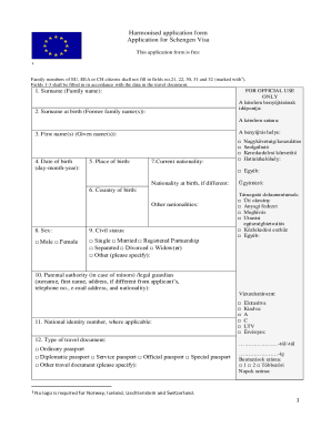 Fillable Online Visa Application Form - Identity Malta Agency Fax Email ...