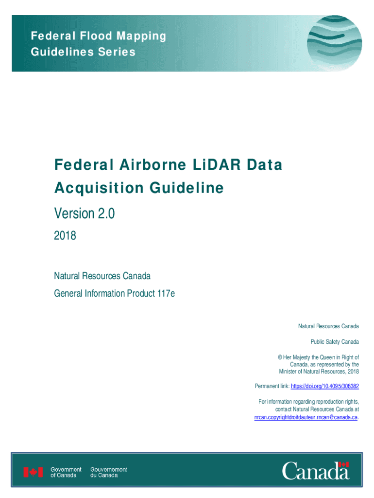 Fillable Online Federal Airborne LiDAR Data Acquisition Guideline ...