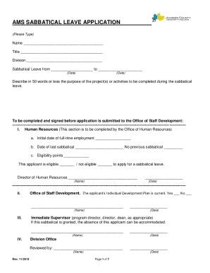 Fillable Online blogs jccc Sabbatical Leave Application Signature Page ...