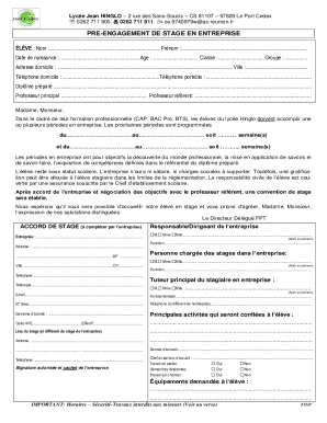 Remplissable En Ligne Fiche de recherche de stage Fax Email Imprimer ...