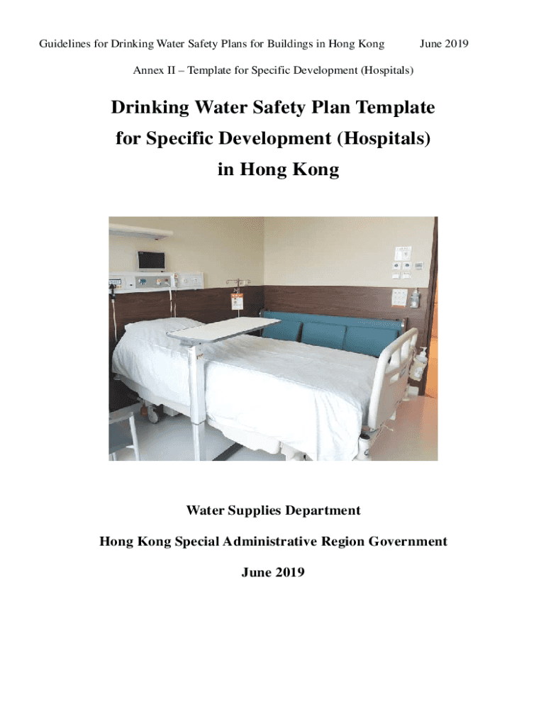 Fillable Online WSP template for hospitals in Hong Kong - Water Safety ...