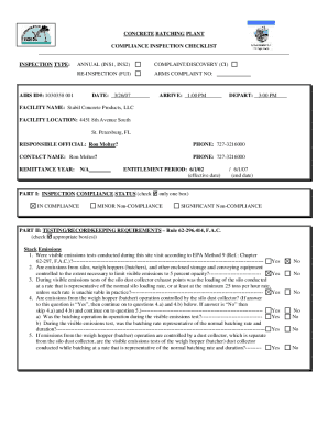Fillable Online arm-permit2k dep state fl Ready Mix Concrete Plant ...