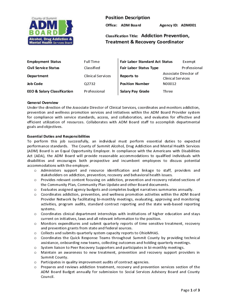 Fillable Online Office Administrator Job Description Template Fax Email ...