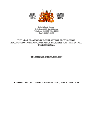 Fillable Online TWO YEAR FRAMEWORK CONTRACT FOR PROVISION OF Fax Email Print - pdfFiller