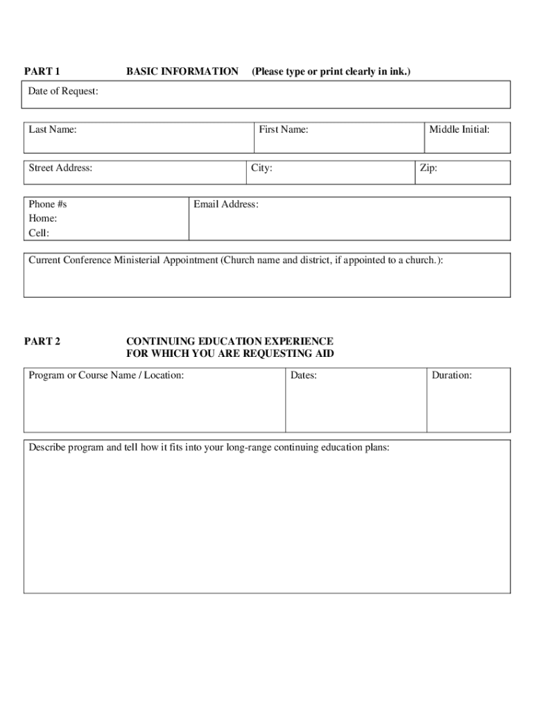 Fillable Online Fill - Free fillable CONTINUING EDUCATION GRANT APPLICATION ... Fax Email Print ...