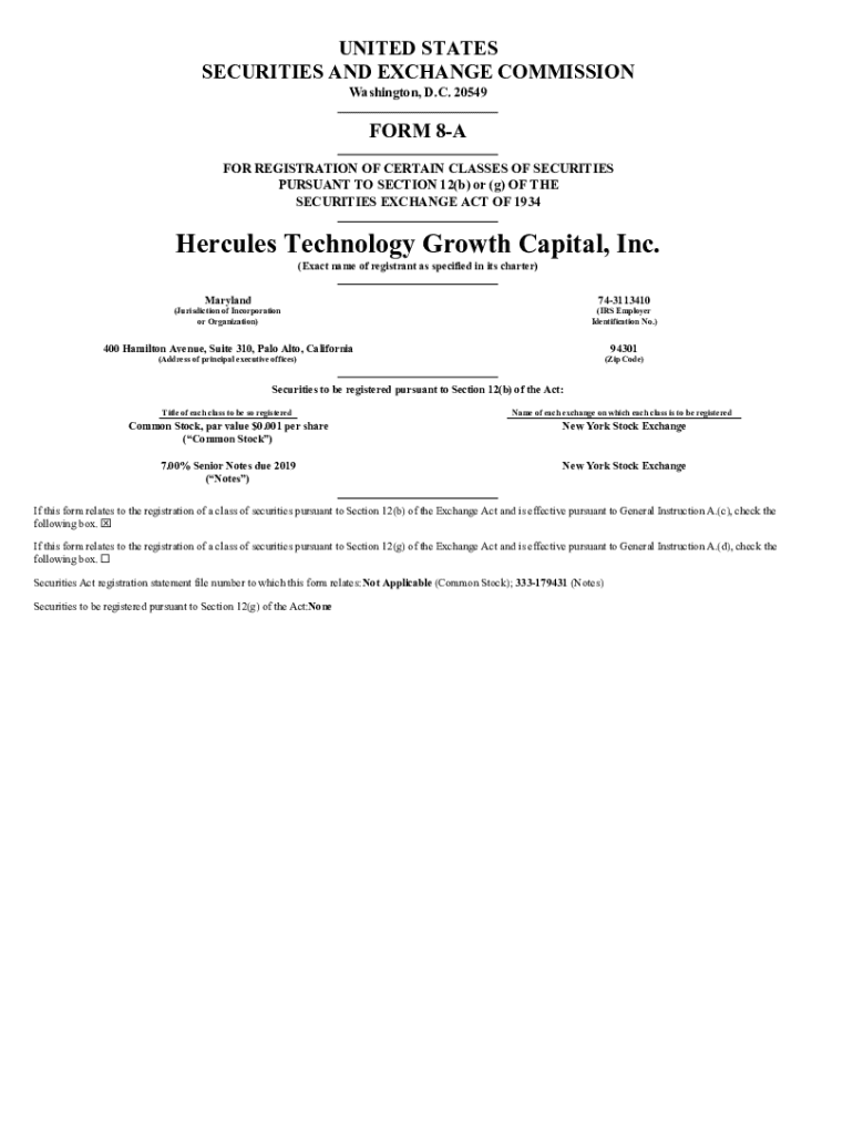 Fillable Online 17 CFR 249.208a -- Form 8-A, for registration of ...
