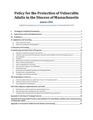 Fillable Online Model Policies and Sample Forms - The Episcopal Church ...