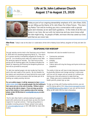 Fillable Online Pastor Jon Haug gives us the Midweek Message and ...