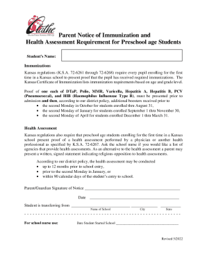Fillable Online Early Childhood Health Forms Packet Fax Email Print ...