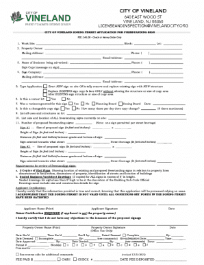 Fillable Online Forms - Vineland, NJ Fax Email Print - pdfFiller