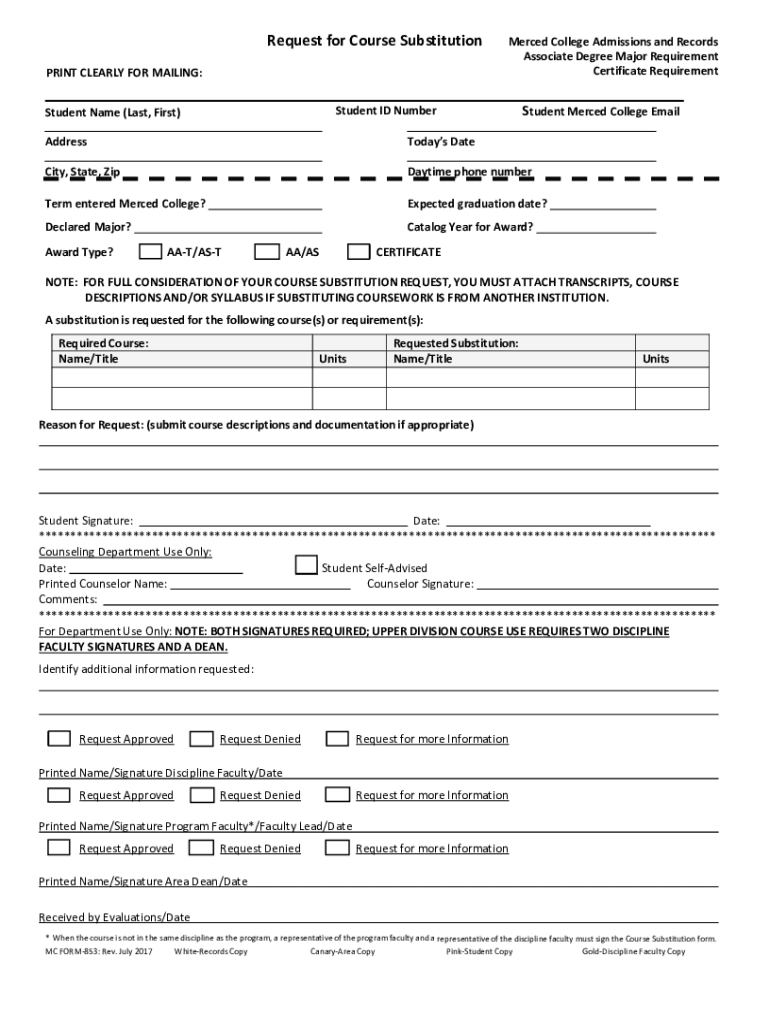 Fillable Online Free fillable forms: Merced College - Fill io Fax Email ...
