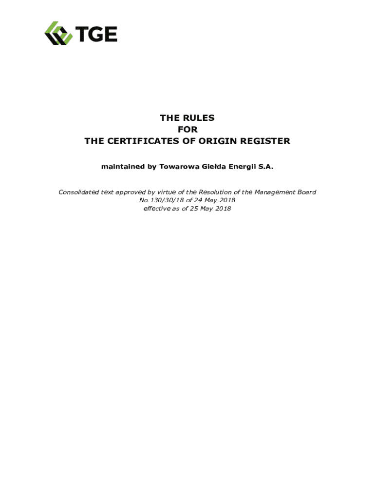 Fillable Online THE CERTIFICATES OF ORIGIN REGISTER Fax Email Print ...