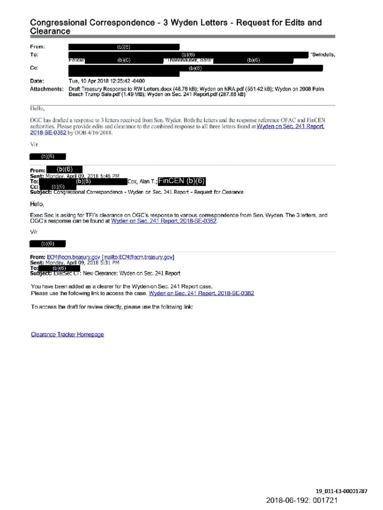 Fillable Online 3 Wyden Leiters - The Black Vault Fax Email Print - pdfFiller