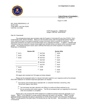 Fillable Online List of FBI Pre-Processed Files/Database - The Black ...