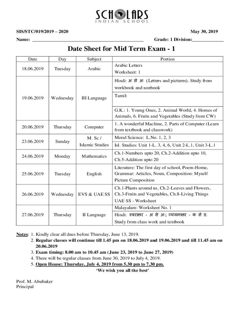 Fillable Online Grade: 1 Division: Fax Email Print - pdfFiller