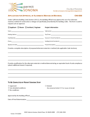 Fillable Online ALTERNATE MATERIALS AND METHODS REQUEST Fax Email Print ...