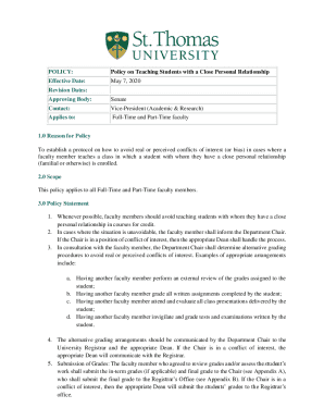 Fillable Online Faculty / Staff and Student Consensual Relationships ...