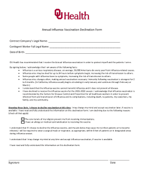 Fillable Online Sample Declination Form, Ill. Admin. Code tit. 77956 ...