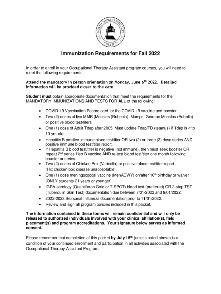 Fillable Online Occupational Therapy Assistant Program - San Jacinto College Fax Email Print ...