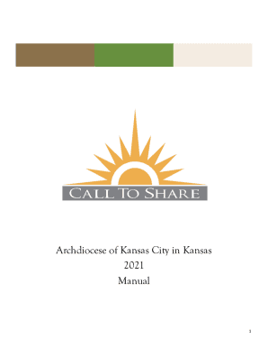 Fillable Online Archdiocese of Kansas City in Kansas 2021 Manual Fax ...