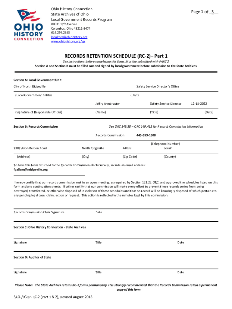 Fillable Online Ohio History Connection Fax Email Print - pdfFiller