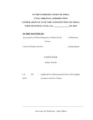 Fillable Online Article 32 under the Constitution of India - iPleaders ...