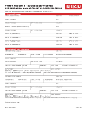 Fillable Online P-6823-BECU-Trust Account Application and Change ...