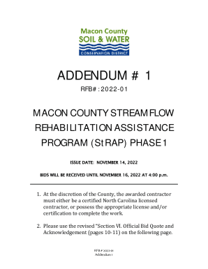 Fillable Online ADDENDUM 1 RFB#2022-01 Fax Email Print - pdfFiller